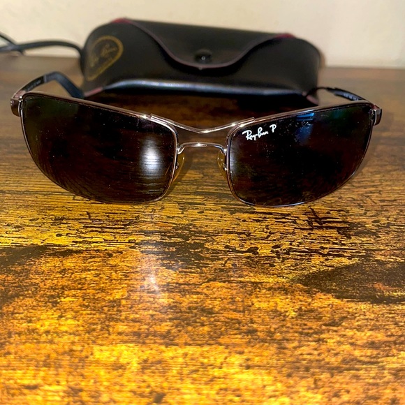 Ray-Ban | Accessories | Rayban Gun Metal Polarized Frames | Poshmark